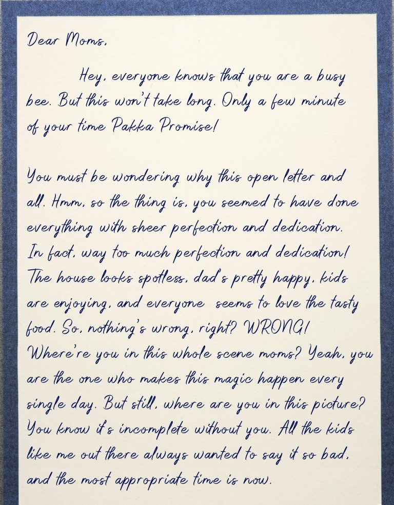 Letter to Mom - an Open Letter to Mom on Mother's Day