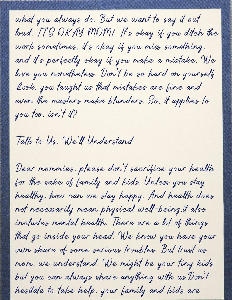 Letter to Mom - an Open Letter to Mom on Mother's Day